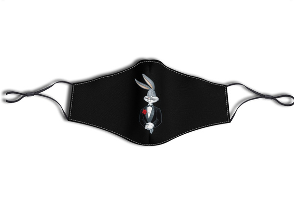 Custom Printed BUGS BUNNY Looney Toons Face Mask #3 Adult/Kids ...