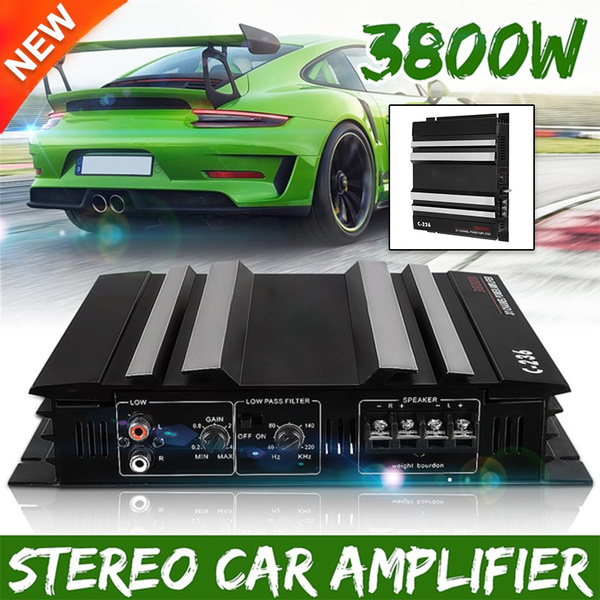 3800W 2 Channel Hifi Digital Amplifier Car Power Amplifier Car Speaker ...