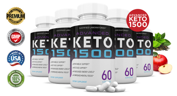 (5 Pack) Advanced Keto 1500 Pills Includes Apple Cider Vinegar goBHB ...