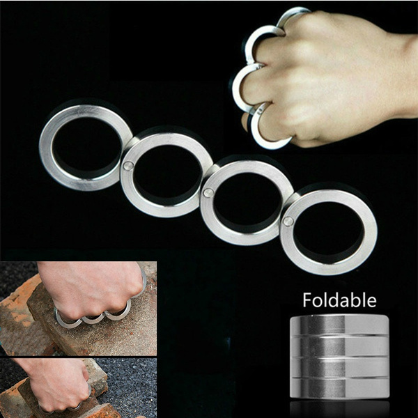 1pcs/ Outdoor Foldable Knuckles Portable Telescopic Stainless Steel ...