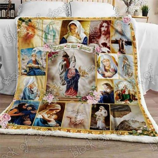 Mary The Virgin Mary And The Child Jesus Christ Worship Christian God ...