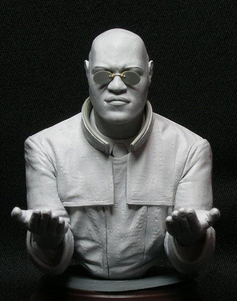 Resin Soldier 1/10 Movie Matrix Morpheus Spaceship Captain White Model ...