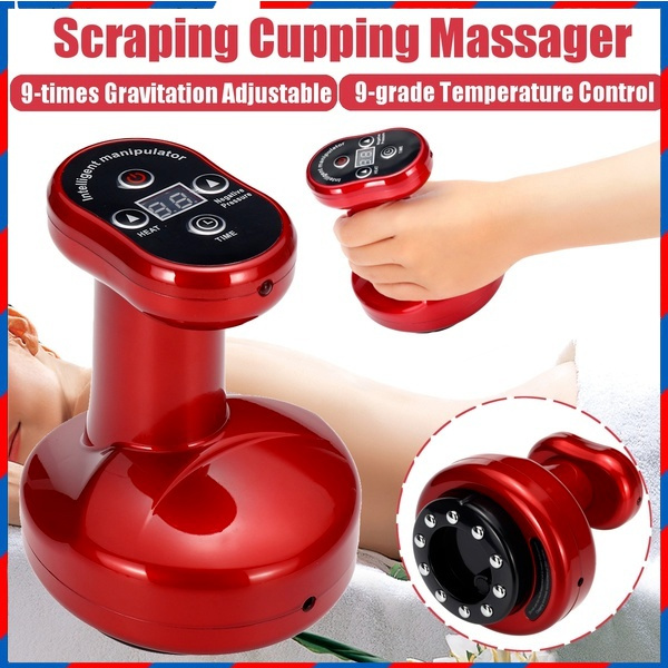 Brand New LCD Electric Cupping Massage Guasha Suction Scraping Massager ...