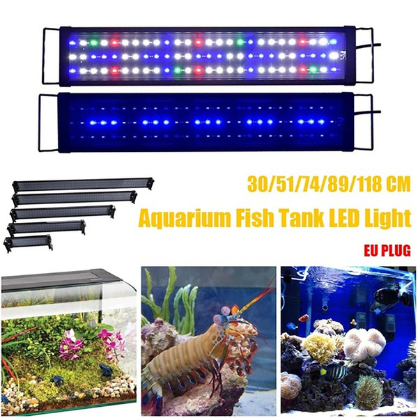 2021 Aquarium LED Fish Tank Light 30-118CM Waterproof Aquarium Hood ...