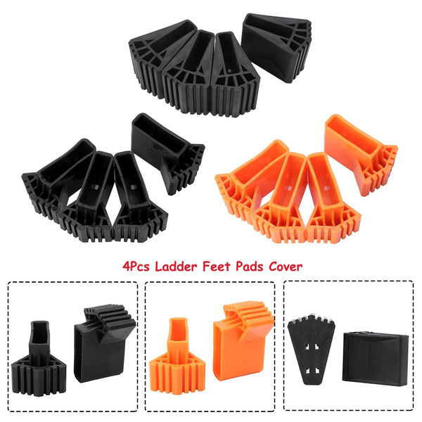 4 Rubber Ladder Foot Cover Folding Ladder Feet Pad Telescoping Ladder ...