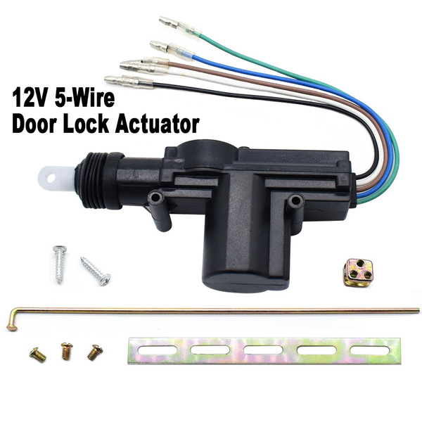 12V Universal Car Door Power Central Lock Motor Kit With 5-Wire ... 12V Universal Car Door Power Central Lock Motor Kit With 5-Wire ...