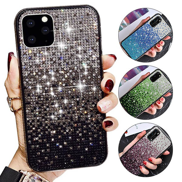 Gradient Glitter Diamond Case IPhone 12 11 Pro Max Bling Rhinestone ...