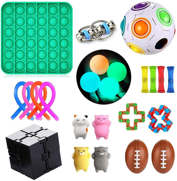 Fidget Pack, Push pop Bubble Fidget Toys Pack, Simple Dimple, Fidget ...