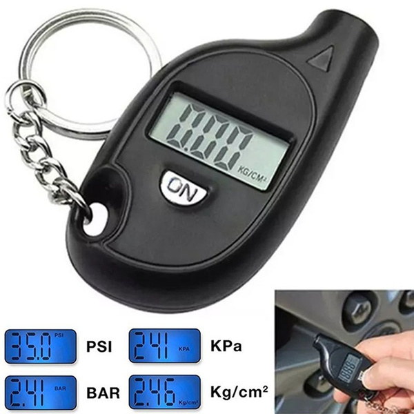 1PC/2PCS Mini Portable Keychain Tire Tyre Wheel Air Pressure Gauge ...