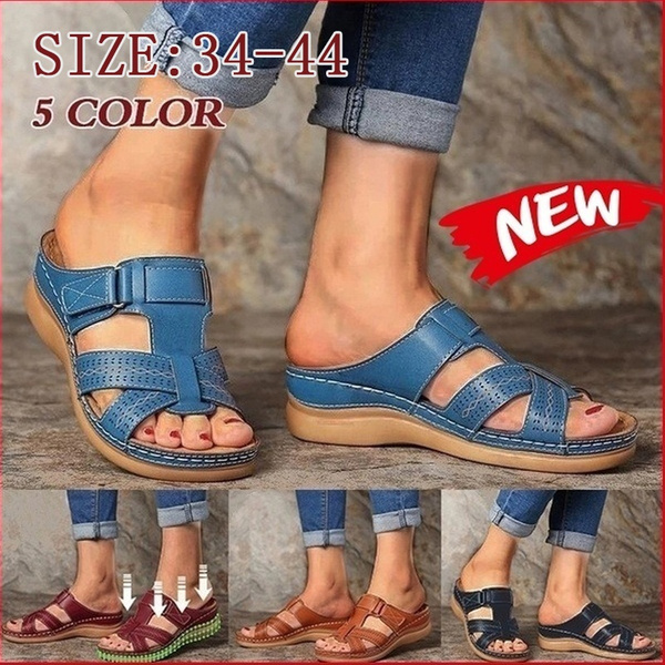 Women Fashion Open Toe Sandals Female Slippers Buckle Strap Vintage ... Women Fashion Open Toe Sandals Female Slippers Buckle Strap Vintage ...