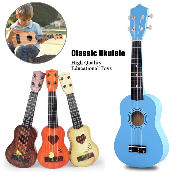 21-Inch Wood Ukulele Ukulele Children Four-String Small Guitar Color ...