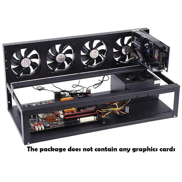 Transfer Mining Rack,6/8 GPU Miner Mining rig Aluminum Stackable Open ...