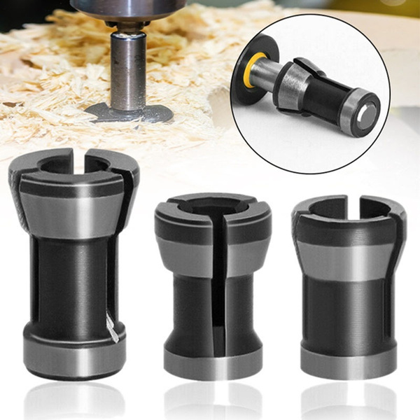 3pcs/set Router Chuck Conversion Milling Extension Collet Mill Adapter ...