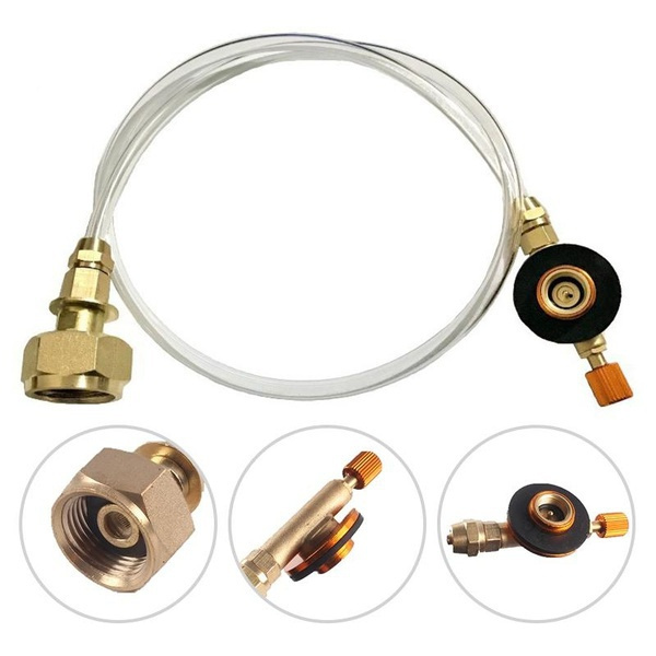 Inflatable Valve Camping Stove Gas Refill Adapter Tank Coupler ...