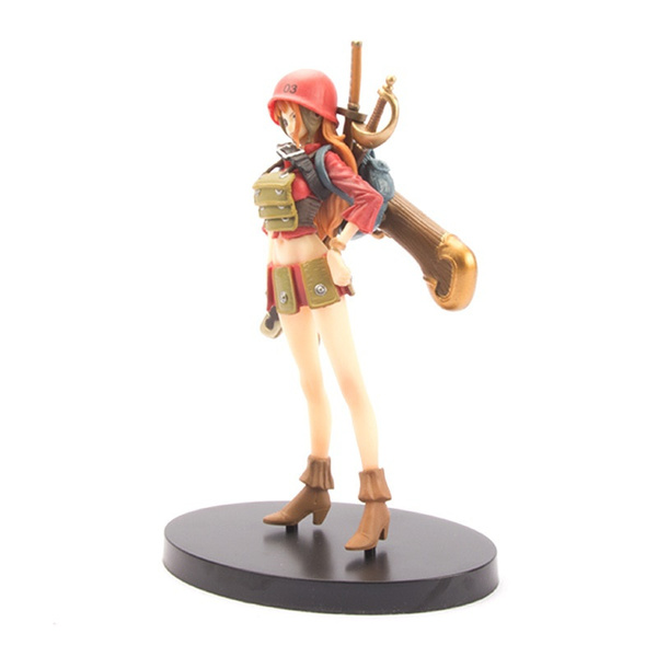 16cm Anime ONE PIECE Nami Gun Fight Luffy's Friend Action Figure ...