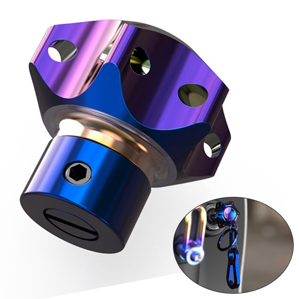 Universal Burn Blue DIY Motorcycle Key Cover Case Shell Motorcycle ...