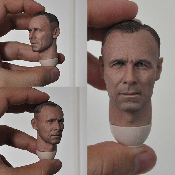 1/6 Famous Male Head Sculpture Head Carving Model Fit 12'' Male Action ...