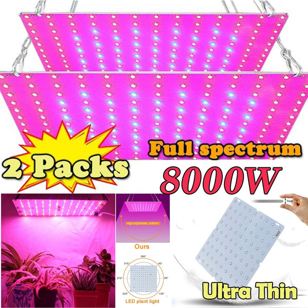 2 PACK Led Grow Light Full Spectrum LED Plant Grow Light Veg Bloom Lamp ...