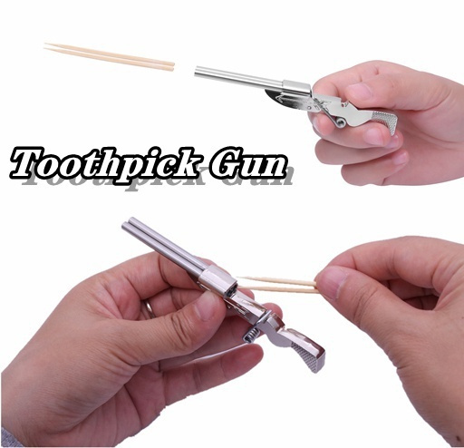 Novelty Mini Toothpickgun Minigun Funny Office Toys Guntoy Weapontoy ...