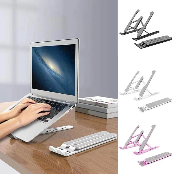 Foldable Adjustable Laptop Tablet Stand Portable Desktop Holder Support ...