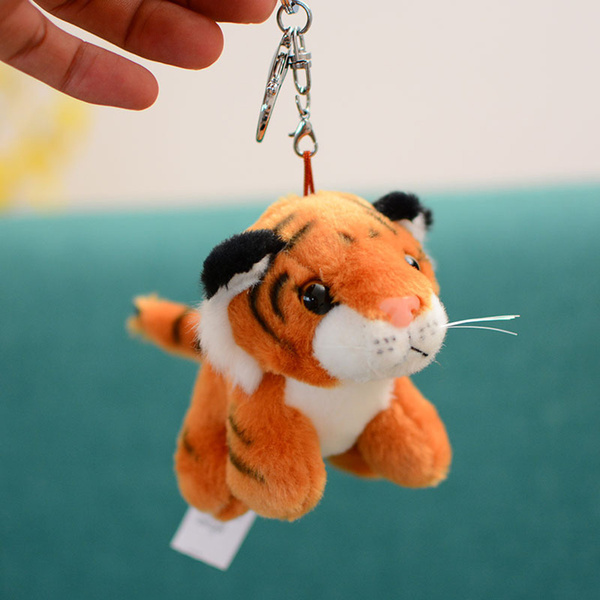 Plush Tiger Keychain Stuffed Animal Toys Key Chains Dolls Ornaments ...