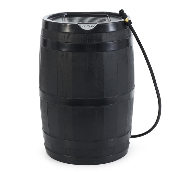 FCMP Outdoor RC45 45 Gallon Outdoor Rain Water Catcher Barrel Container ...