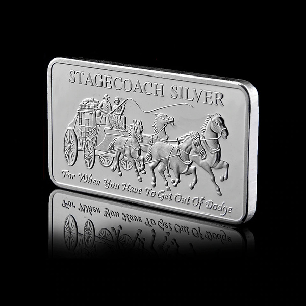 STAGECOACH SILVER “For When You Have To Get Out of Doge” 1OZ 999 Value ...