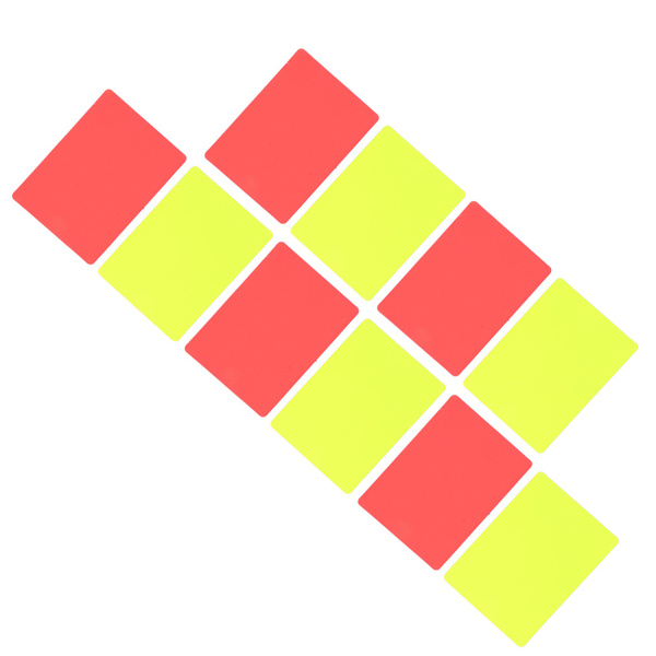 5Set Sports Football Referee Red and Yellow Card Set Soccer Warning and ...