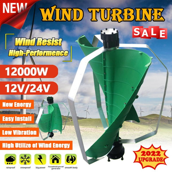 2022 Newest Wind Butterflies Type 2+3 Blade 12000W 12V/24V Wind ...