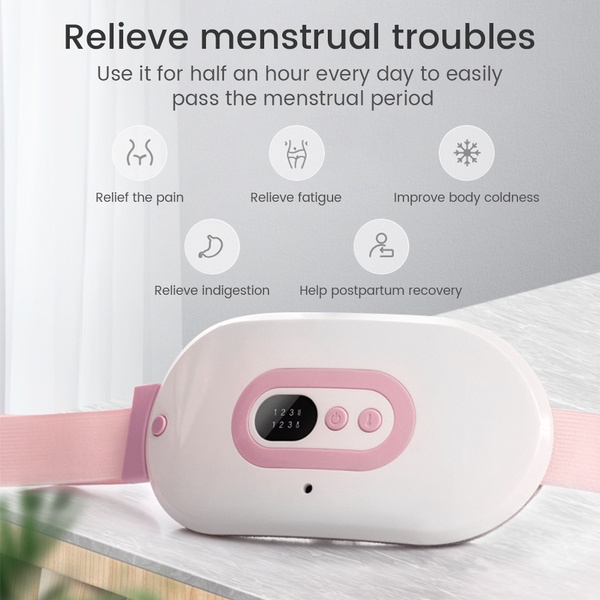 Relieve Menstrual Pain Warm Palace Belt Electric Heating Uterus ...