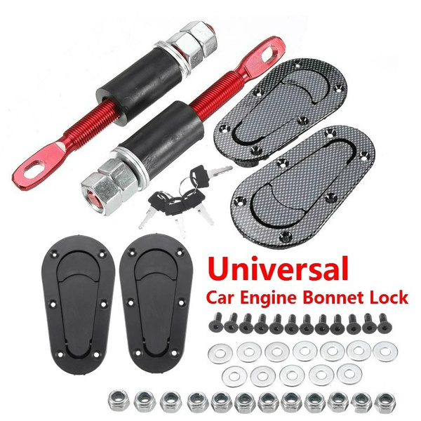 Universal Racing Car Hood Pin Engine Bonnet Latch Lock Kit Refitting ...