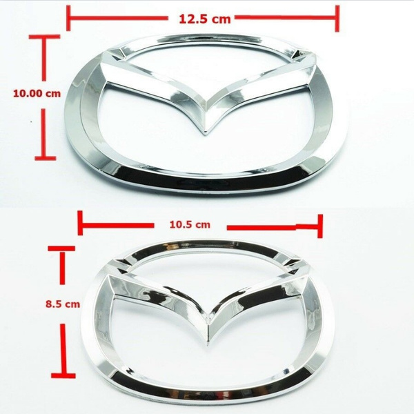 Chrome Silver Car Logo Sticker Emblem Badge Decal Fit For Mazda | Wish