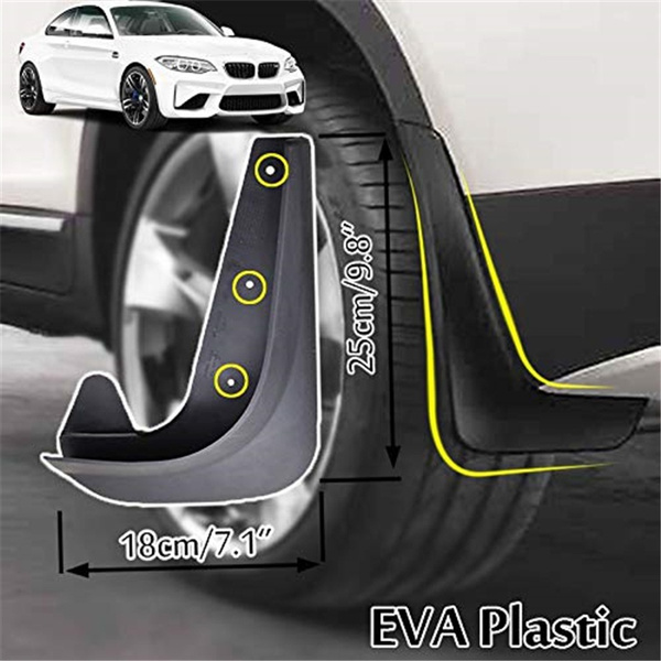 Universal Exterior Fender Flares Car Body Kit Mudflaps High Grade EVA ...