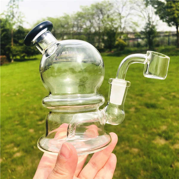 Mini Dab Rig With Quartz Banger Nail Glass Water Pipe Wax Oil Rig | Wish