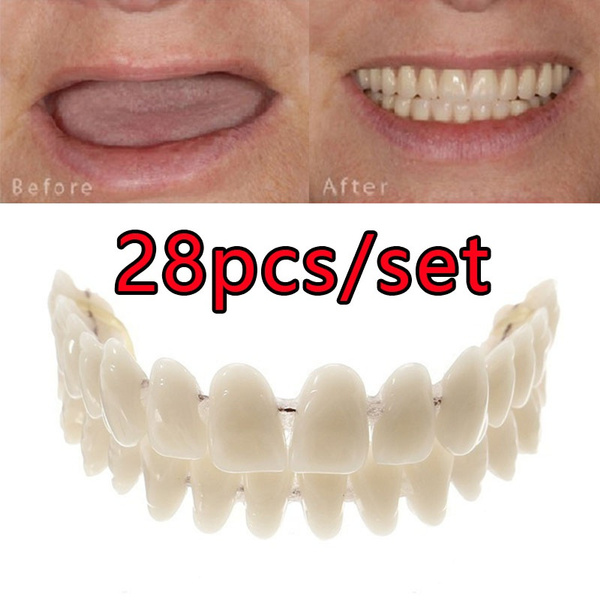 28pcs/set Resin Teeth Model Durable Dental Materials Dentures Colors ...