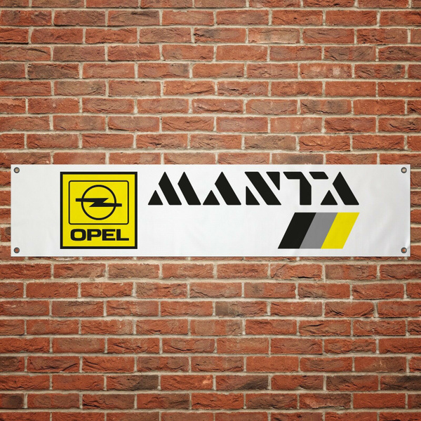 Opel Manta Banner Garage Workshop PVC Sign Trackside Car Display GT/E ...