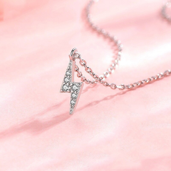 925 Sterling Silver Personality Necklace Short Temperament Fashion ...
