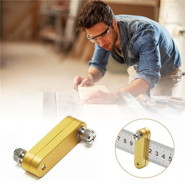 1pcs Aluminum Alloy Parallel Line Scriber Caliber Ruler Locator Steel ...