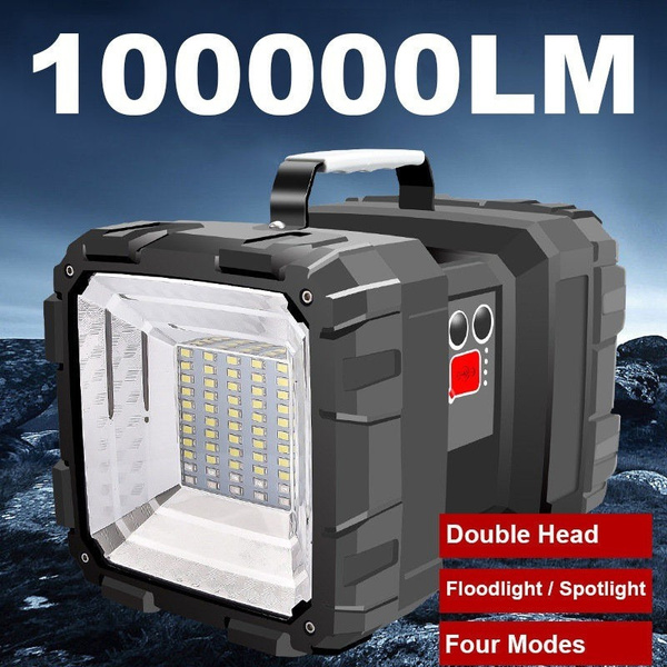 XHP100 9-Core Super Bright LED Rechargeable Double Head Searchlight ...