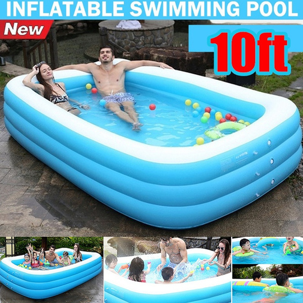 Over Size 10ft Family Pool Inflatable Swimming Pool Kids Children ...