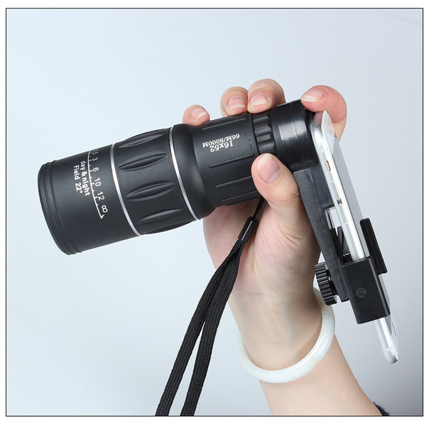 16x52 Outdoor Single Mini Hd Monocular Cell Phone Camera Lens Telescope ...