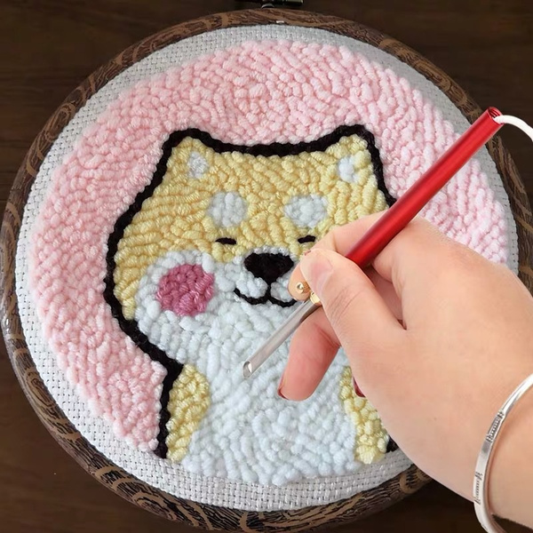 Thread Needle Embroidery Pen Felt Threader Adjustable Punch Needle ...