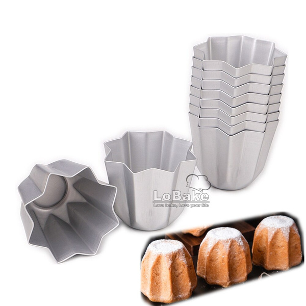 10pcs Mini octagon shape aluminium bread mold mousse cake molding ...