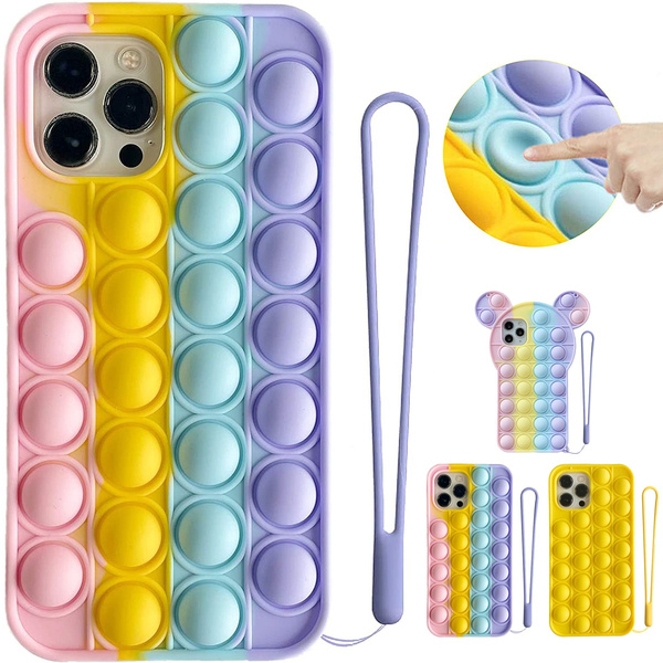 iPhone SE 2020 Case, iPhone 6 7 8 X XR 11 12 Mini Pro Max Case,Push Pop ...