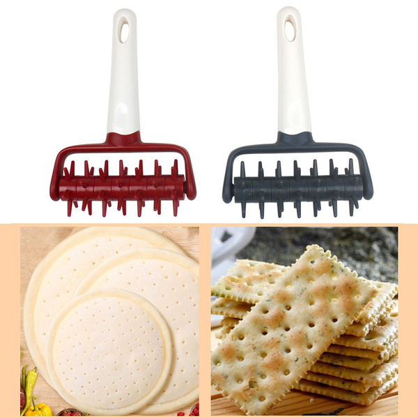 1 PC Pizza Dough Docker Roller Rolling Pin Pastry Pie Cutter Plastic ...