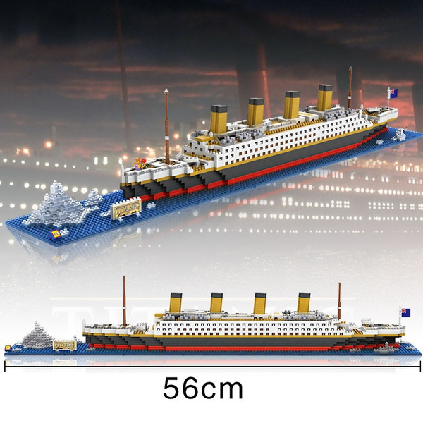 1860pcs Titanic Cruise Ship Model Boat DIY Building Diamond Blocks Kit ...