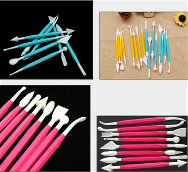 8pcs/set Plastic Clay Sculpting Set Polymer Modeling Clay Tools Poly ...