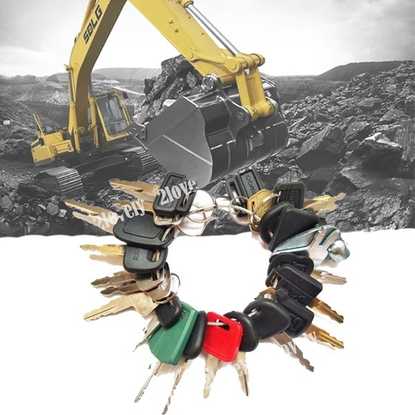 Key 23 PCS Excavator Wheeled Forklift Construction Ignition Key Set New ...