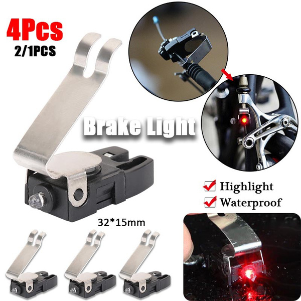 4/2/1pcs High-brightness and Waterproof Bicycle LED Brake Light Easy-to ...