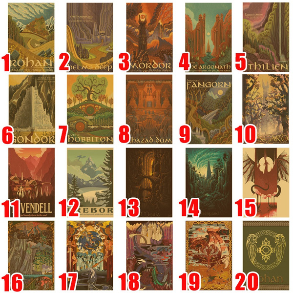 Rohan Banner Poster 30x45cm Mid-Earth Argonath Mordor Moria Gondor ...